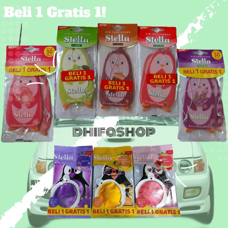 Jual STELLA DAILY PARFUM MOBIL AIR FRESHENES pengharum mobil&ruangan ...