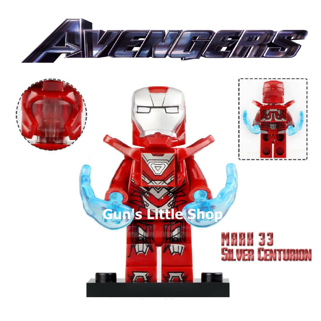 Jual Brick block - Ironman Mark 33 Silver Centurion tanpa dus | Shopee ...