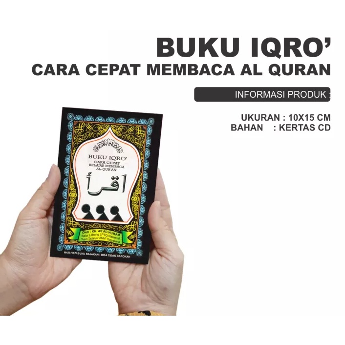 Jual Buku Iqra | Buku Iqro | Metode Membaca Al Qur'an | Iqro Bandel ...