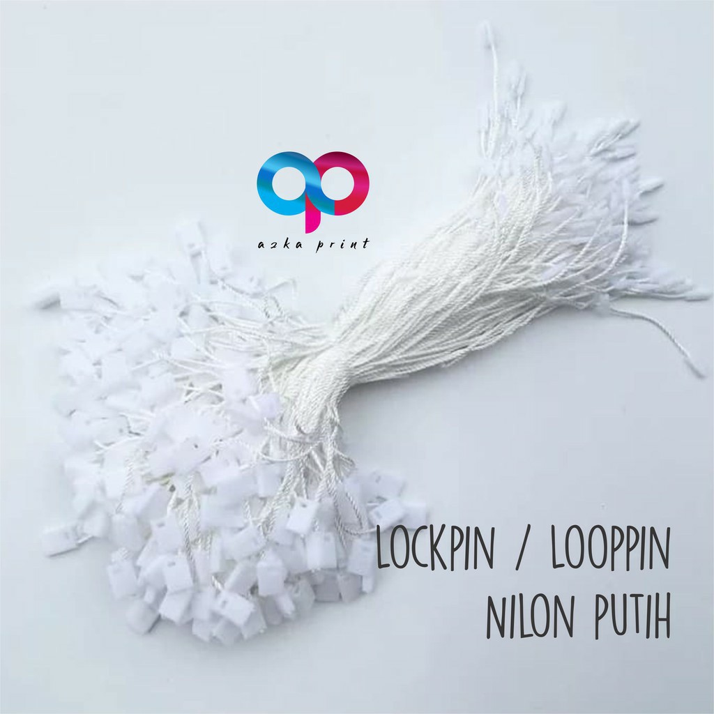 Jual [PUTIH] Tali Lock pin, Loop pin nilon 100 pcs | Shopee Indonesia
