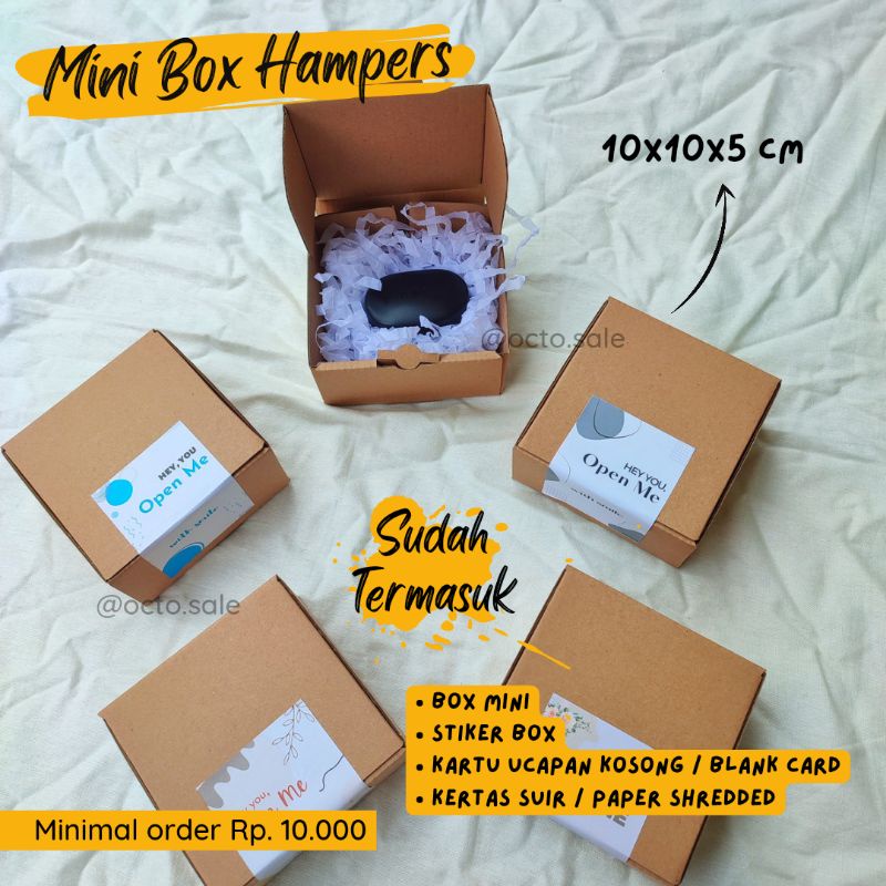 Jual Gift Box Hampers Mini / Kotak Kado 10x10x5CM / Kotak Hadiah / Box ...