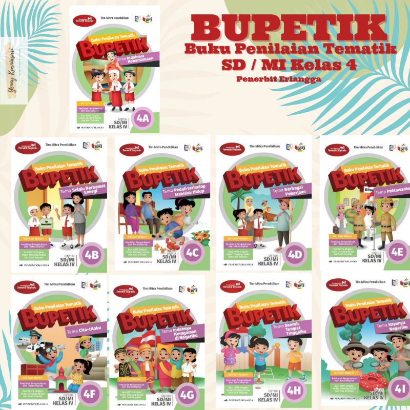 Jual Bupetik - Buku Penilaian Tematik SD / MI Kelas 4 | 4A 4B 4C 4D 4E ...