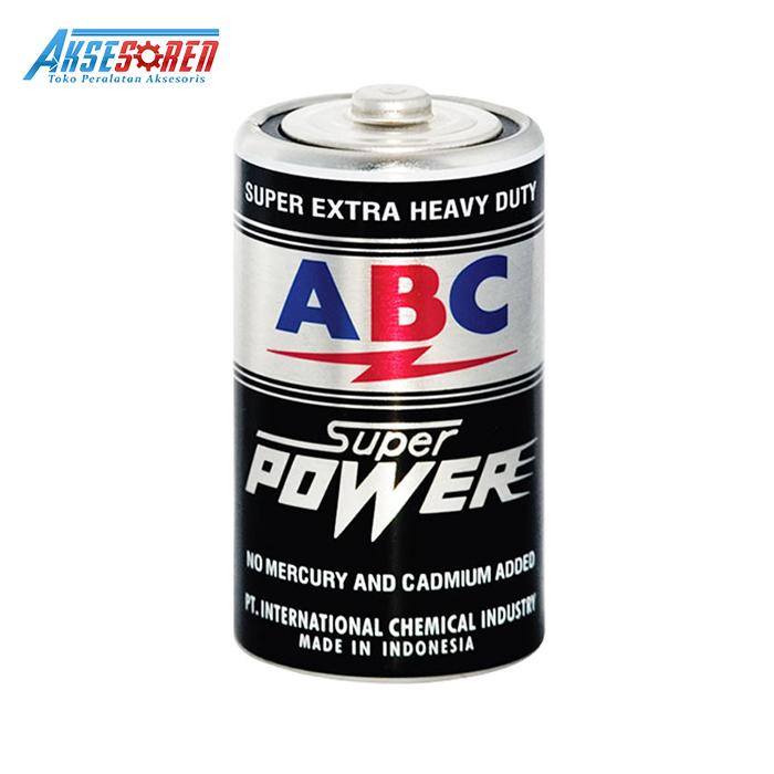 Jual BATERAI BESAR ABC SUPER POWER TIPE UKURAN D / BATTERY TYPE D R20P ...