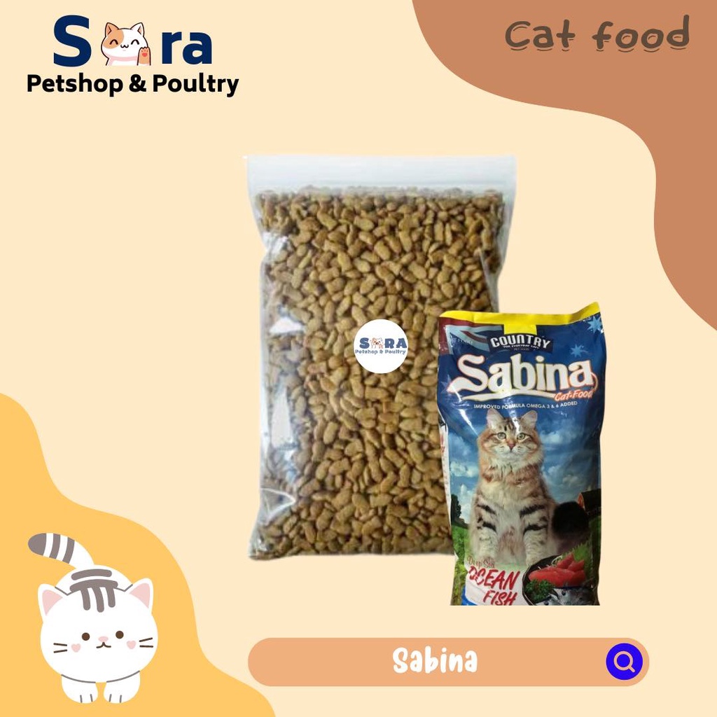 Jual SABINA CATFOOD / DRYFOOD MURAH KUCING / MAKANAN KUCING / SABINA ...