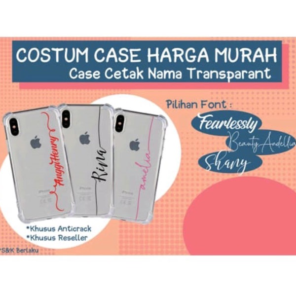Jual Kesing Hp/Cassing Hp COSTUM NAMA /COSTUM CASE Sesuai JENIS HP ...