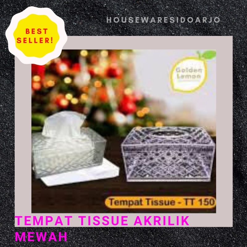 Jual Tempat Tissue Akrilik Mewah Kotak Tissue Elegan Transparan ...