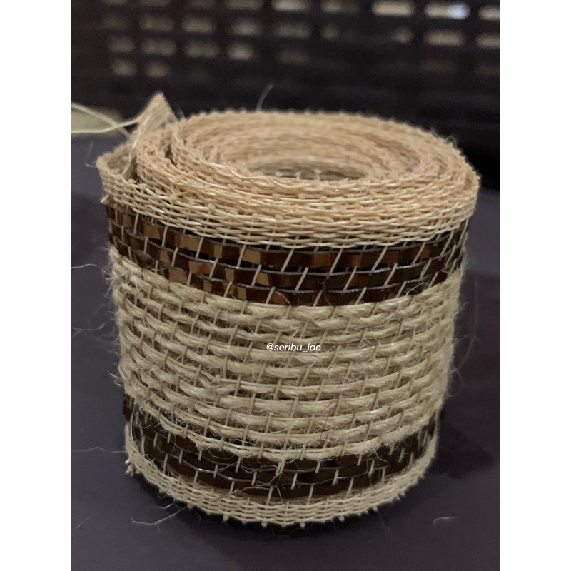 Jual Pita Burlap / Jute / Goni tipe B (Lebar 4,5 cm) | Shopee Indonesia