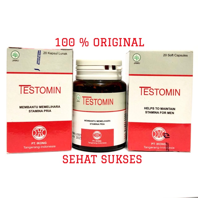 Jual Testomin ~ Vitamin Hormon, Kesuburan & Stamina Bagi Pria | Shopee ...