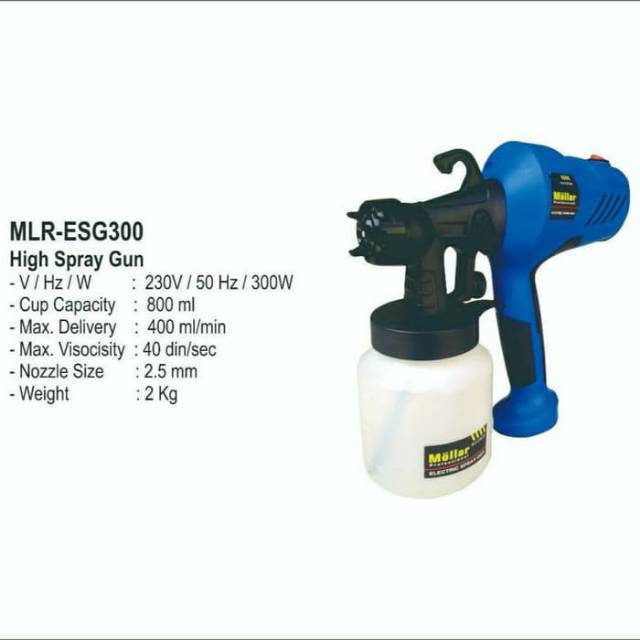 Jual Electric Spray Gun Mollar ESG300 Spray Painter 300W | Shopee Indonesia