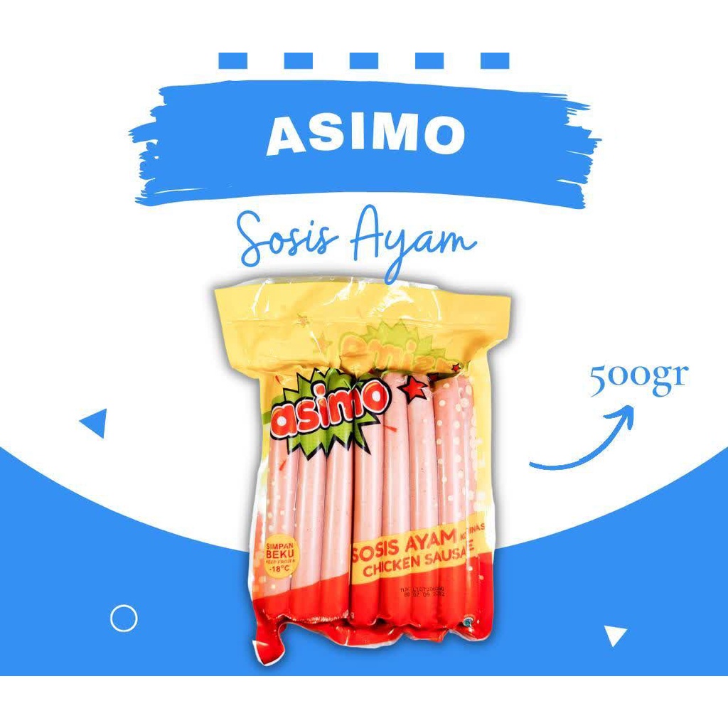 Jual ADDRIELLA - ASIMO SOSIS AYAM 500gr | ASIMO/FROZENFOOD/FROZENFOOD ...