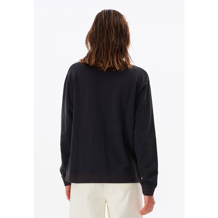 Jual Rip Curl Wanderer Relaxed Crew Washed Black | Shopee Indonesia