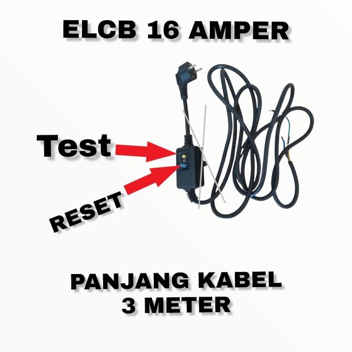 Jual ELCB 16 Amper kabel power water heater kulkas bor grinda shokies ...