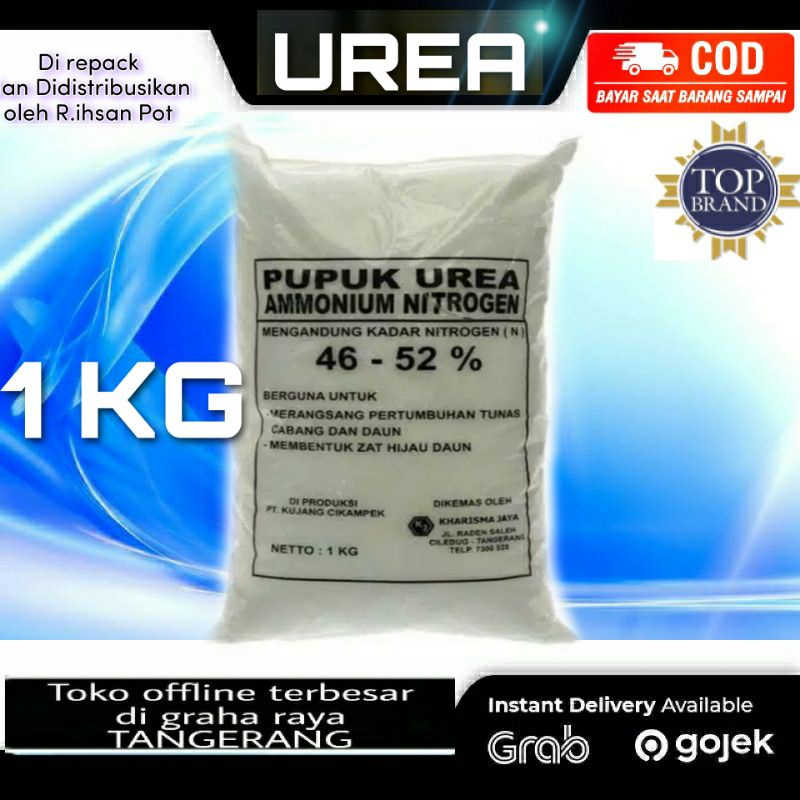 Jual Pupuk Urea 1 KG Kemasan Repack Untuk Penyubur Tanaman | Shopee Indonesia