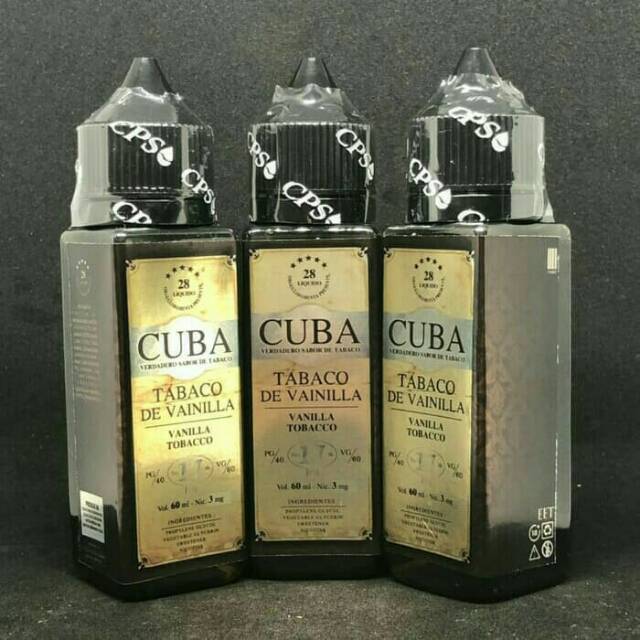 Jual Liquid Vape Cuba Tobaco De Vainilla Cuba Tobacco De Vanilla 3MG ...