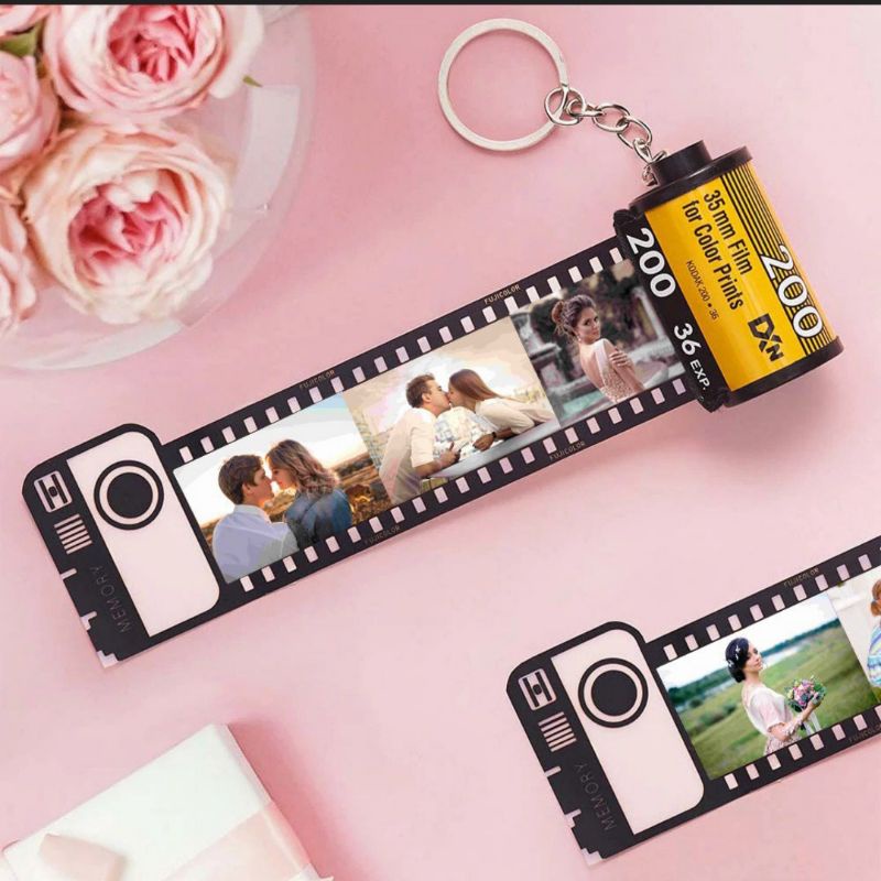 Jual Photoroll Keychain Canister Aesthetic Gift Gantungan Kunci Foto ...