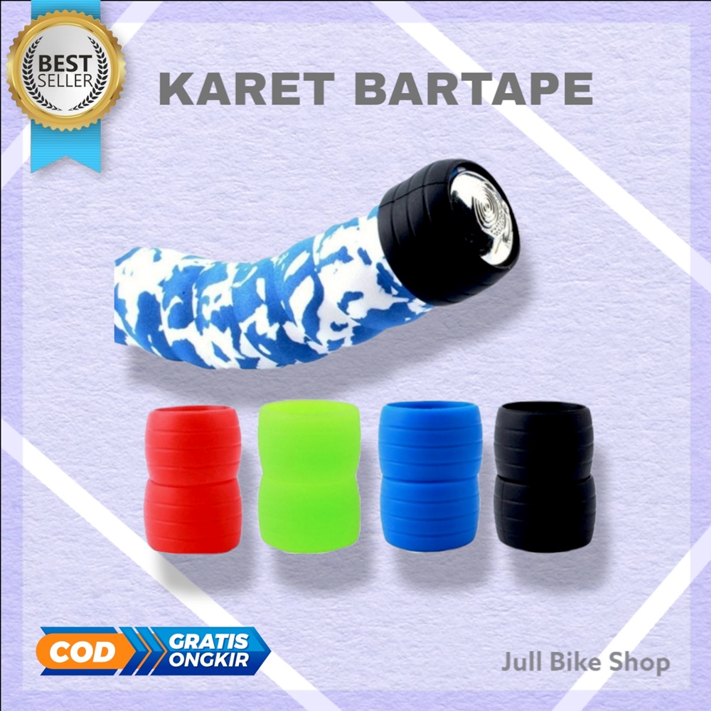 Jual 2pcs Karet Silicone Plug Rubber Road Bike Bar Tape sepeda silikon ...