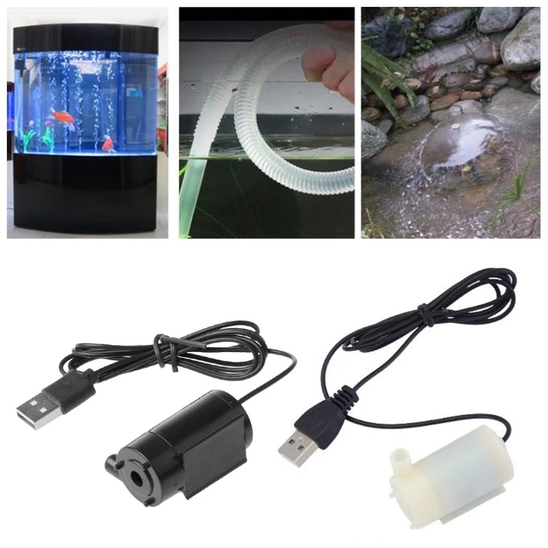 Jual Micro Mini Submersible Water Pump Fish Tank Aquarium USB Powered ...