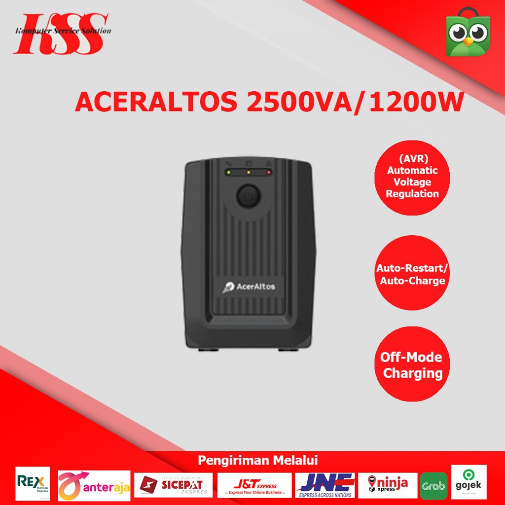 Jual ACERALTOS CITY2500 2500VA/1200W LINE-INTERACTIVE UPS SERIES [AVR ...