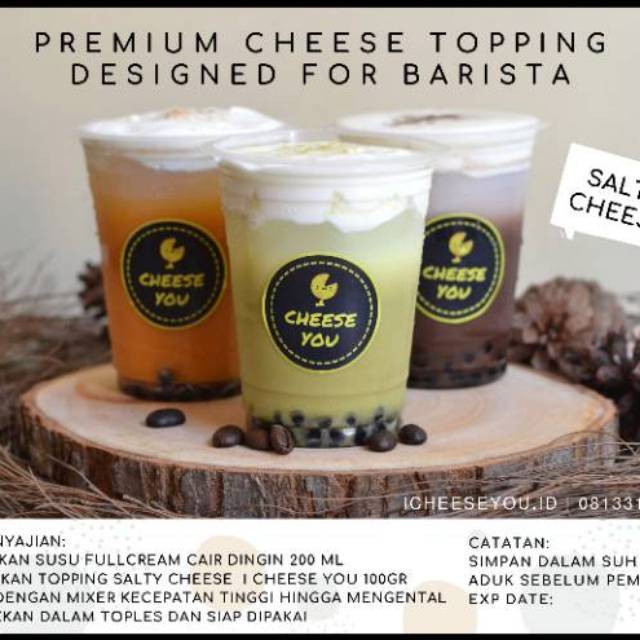 Jual TOPPING CHEESE CREAM FOAM PREMIUM CHEESE TEA SWEET MACCHIATO KOI ...