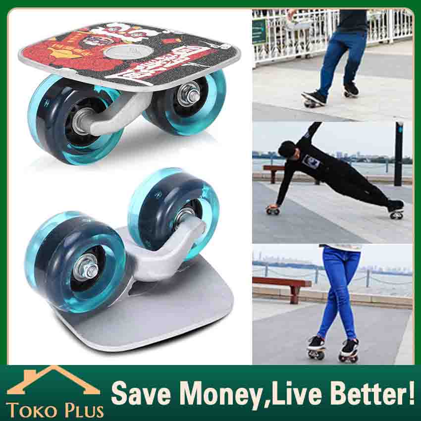 Jual 2Pcs/set Drift Two Roller Skateboard Plate /Portable Drift Board ...