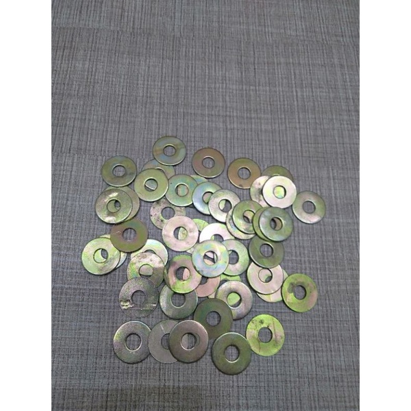 Jual Harga per 10pc - Ring Plat Washer Kuning M6 6x18mm Ring Baut Kunci ...