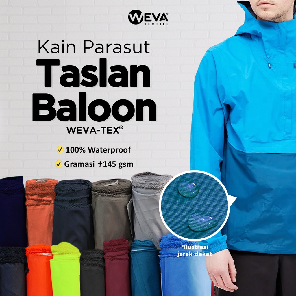 Jual TASLAN BALON Bahan Kain Jaket Parasut Taslan Balon Murah ...