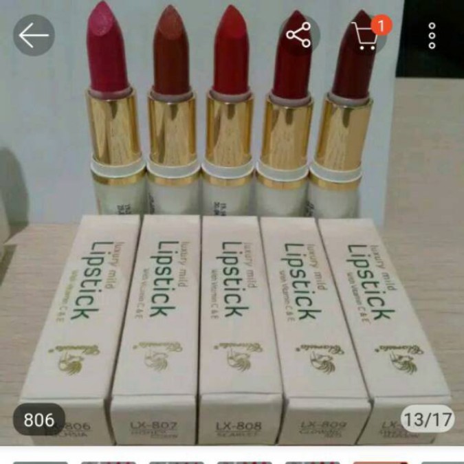 Jual Claresta Luxury Mild Lipstick - LX Series | Shopee Indonesia