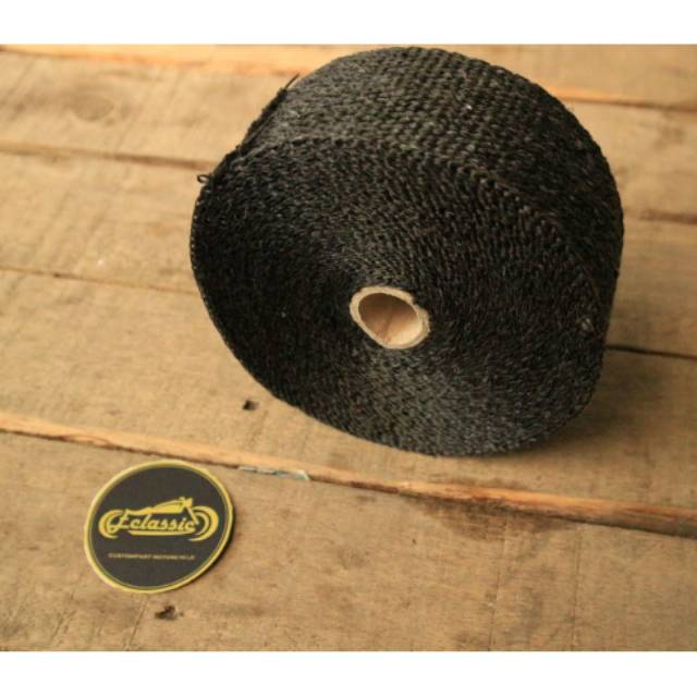 Jual 1 Meter Exhaust Wrap Leheran Knalpot Hitam | Shopee Indonesia