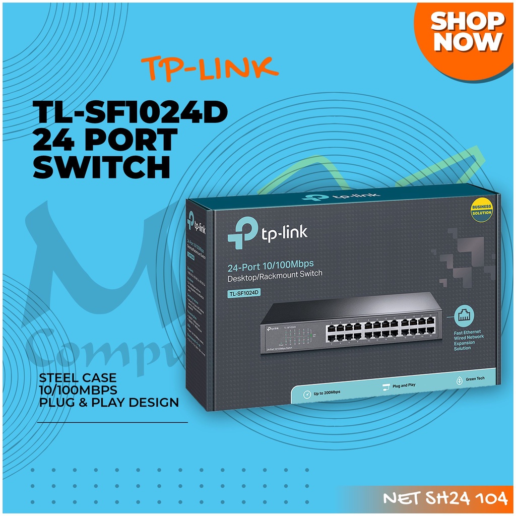 Jual TP-Link TL-SF1024D 24-port 10/100Mbps Steel Case Desktop ...