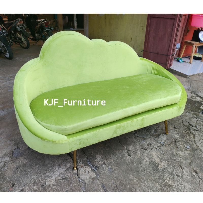 Jual sofa unik minimalis 2 seat kaki stainles | Shopee Indonesia