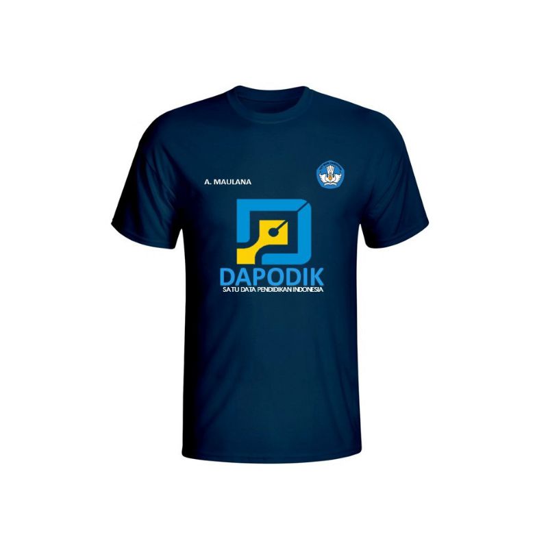 Jual Custom Baju Kaos Dapodik Satu Data Pendidikan Indonesia (Pendek ...