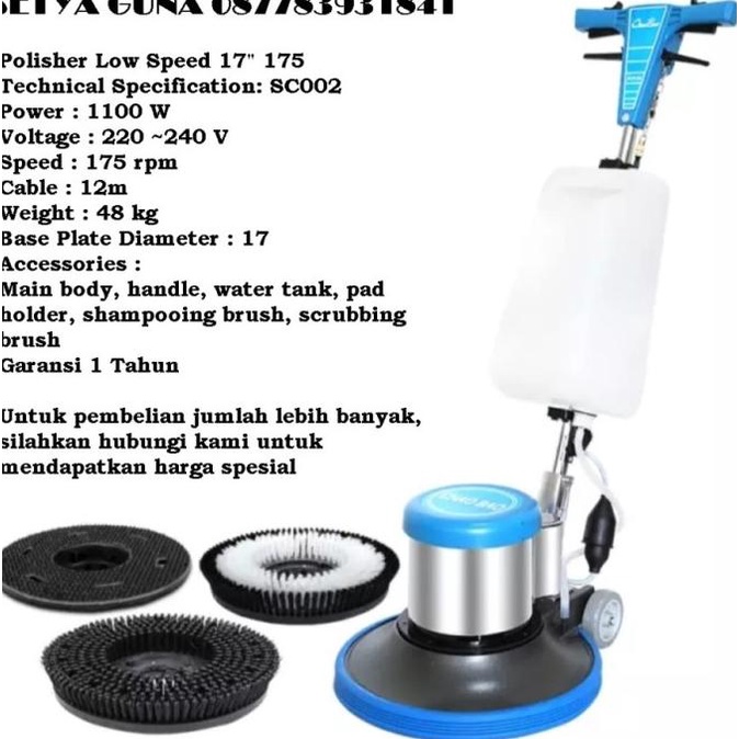 Jual mesin polisher lantai SC-002 Floor Polisher 175rpm 17 inch ...