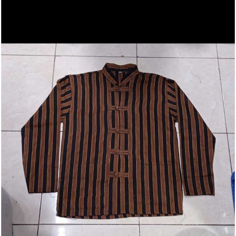 Jual Baju Surjan Lurik Kancing Shanghai - Koko Lurik Shanghai Murah ...