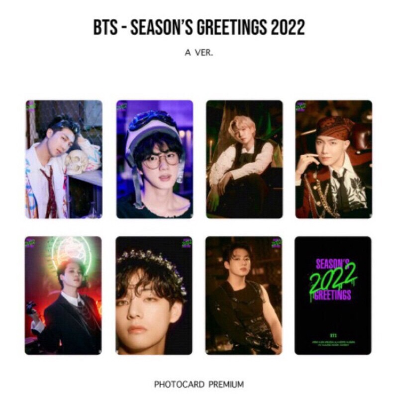 Jual PHOTOCARD BTS SEASON GREETING 2022 Ver.A & Ver.B (1Set isi 7pcs ...