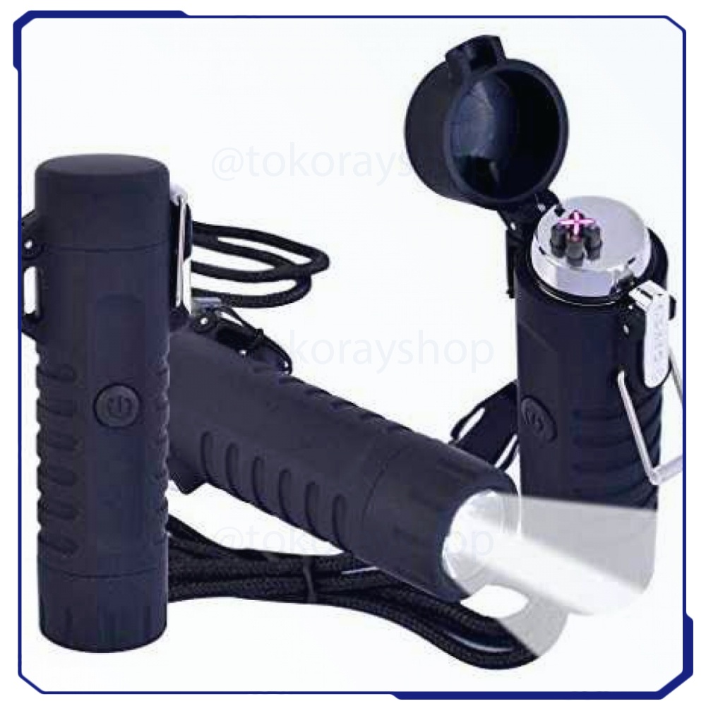 Jual Explorer Korek Api Elektrik Plasma Arc Outdoor Waterproof+Senter ...