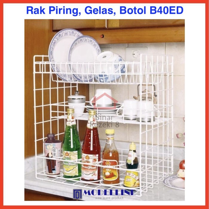 Jual Rak Botol - Rak 3 Susun Modelline B40Ed / Piring Gelas Bumbu Botol ...