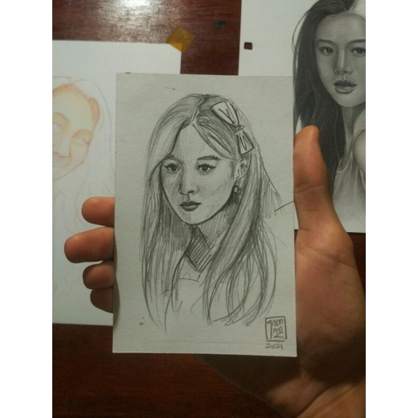 Jual SKETSA WAJAH MINI A6 (10x15CM) BISA REQUEST COCOK UNTUK KADO ...