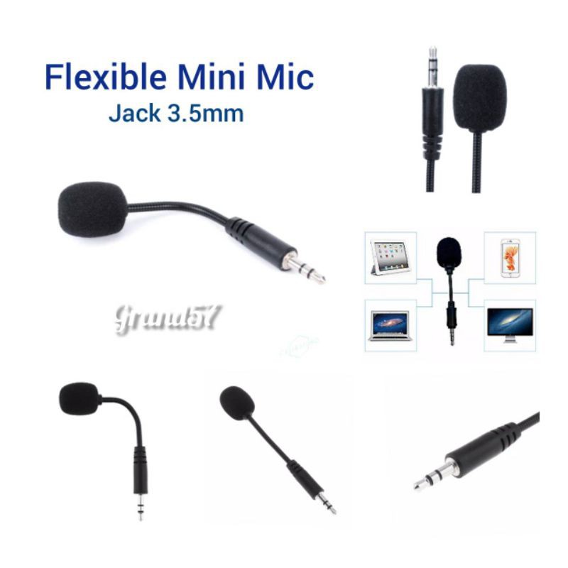 Jual mic jack 3.5mm jack mini mic PC laptop phone notebook recording ...