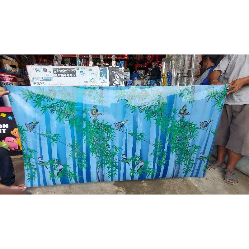 Jual fiber pagar motif burung bambu | Shopee Indonesia