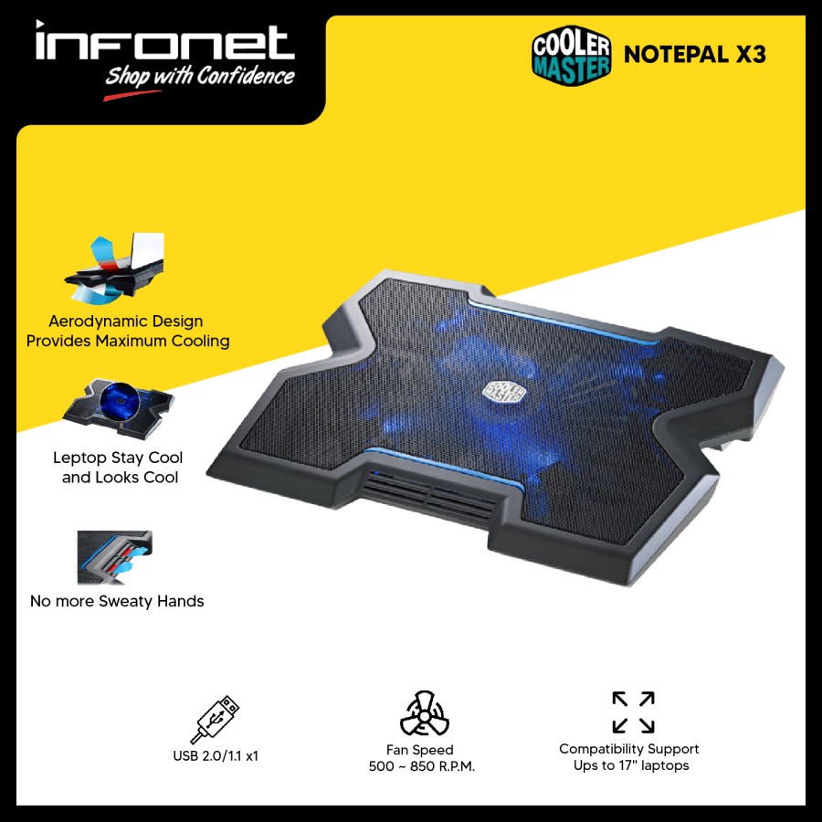 Jual COOLER MASTER NOTEPAL X3 | Shopee Indonesia