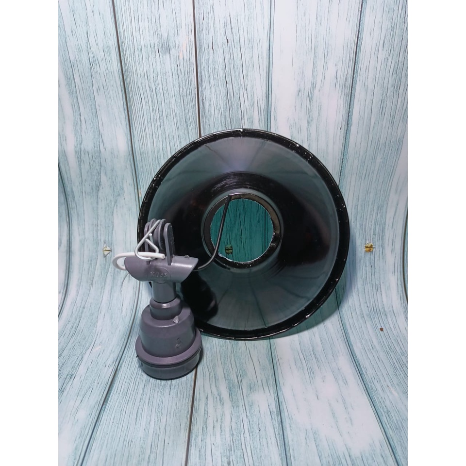 Jual Kap WD Lampu Gantung Mini Hitam Diameter 20 cm + Fitting E27 | Shopee Indonesia