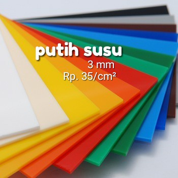 Jual akrilik lembaran putih susu 3 mm | Shopee Indonesia