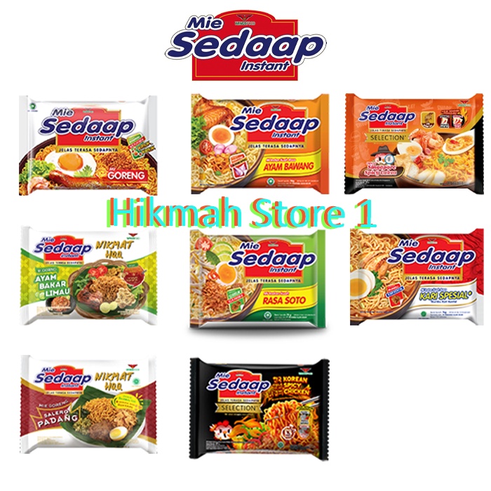 Jual VARIAN Mie Sedap Goreng Aneka Rasa Ayam Krispi Istimewa Padang ...