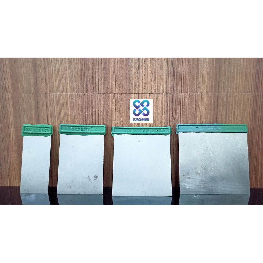 Jual SKRAP/ SCRAPER / Kape DN Set (isi 4 buah) Plat Besi JAPAN spachtel ...