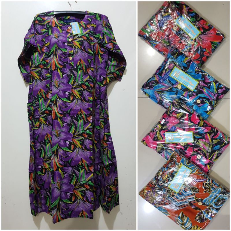 Jual YULI - DASTER L3 LD 130 CM PB 115 CM BATIK KENCANA UNGU (KU)LEBEL ...