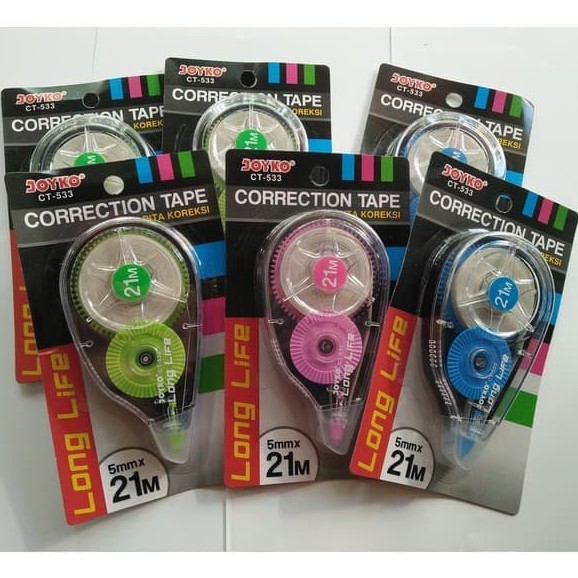 Jual Tipex Roll JOYKO CT-533 21M Long Life/Correction Tape JOYKO CT533 ...