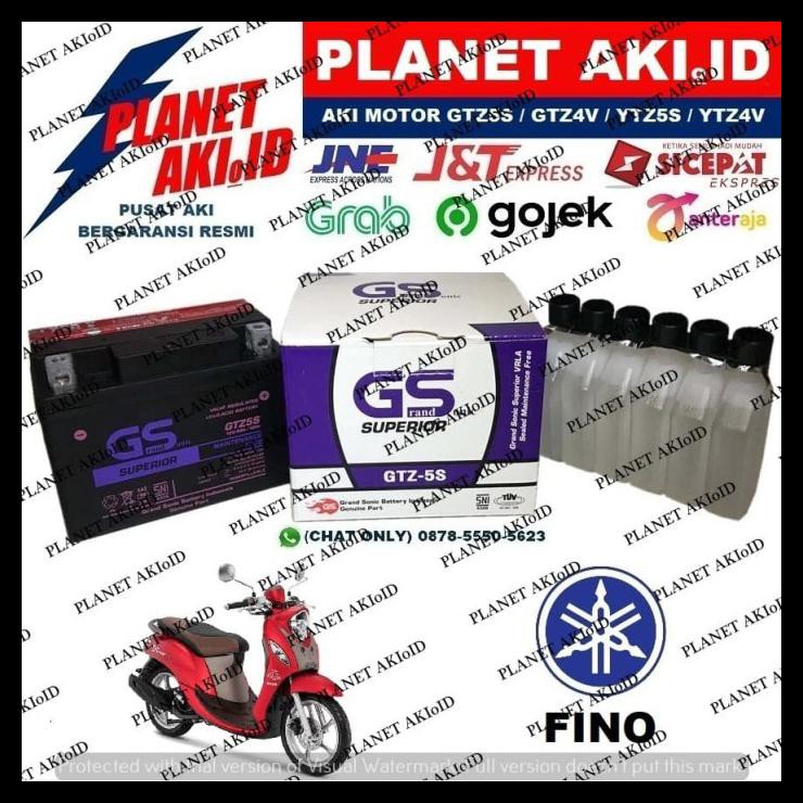 Jual SPECIAL Aki Motor Yamaha Fino GTZ5S GS Y Accu Kering MF | Shopee Indonesia