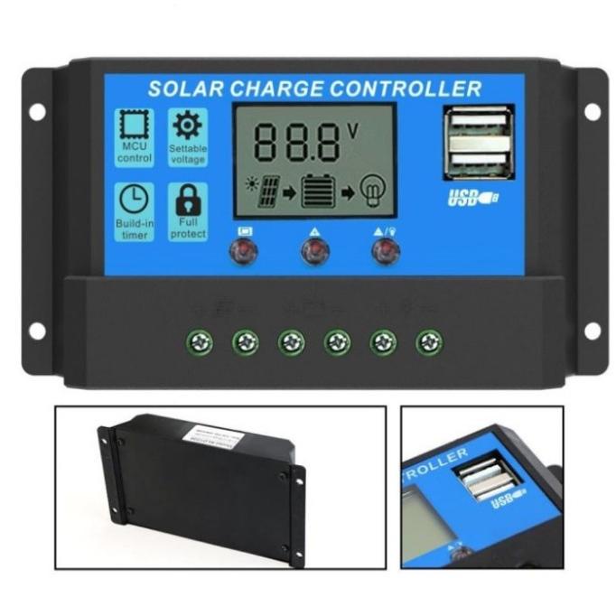 Jual Scc 30A Pwm Solar Charge Controller Plts | Shopee Indonesia