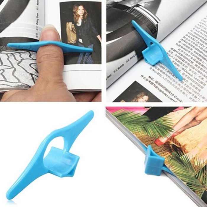 Jual Plastic Thumb Book Holder Page Marker | Shopee Indonesia