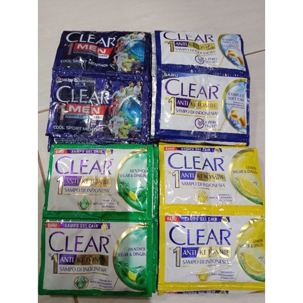Jual Clear Shampoo Renceng Isi 12 Sachet (24 biji) | Shopee Indonesia